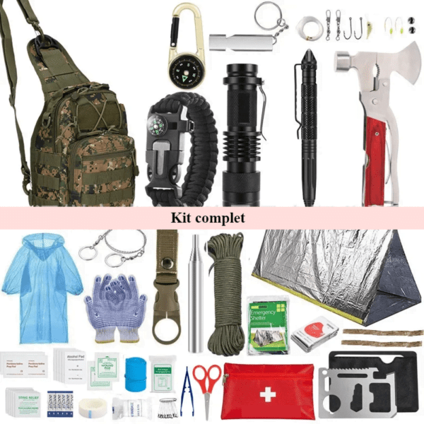 Kit de survie militaire - Tente Aventure
